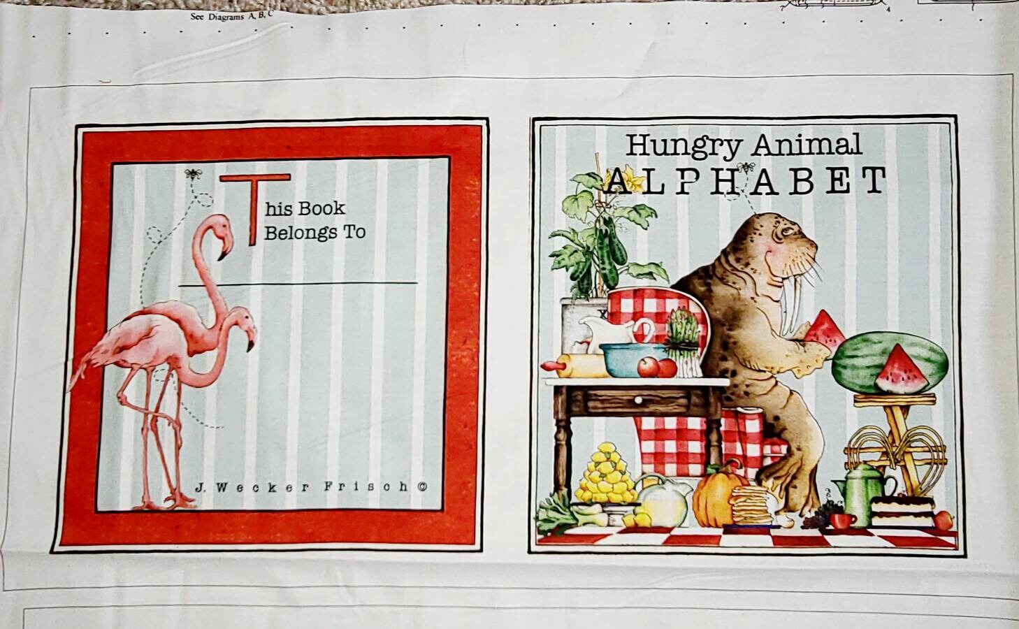 Riley Blake Hungry Animal Alphabet Book P10189R Fabric by the Panel - Etsy