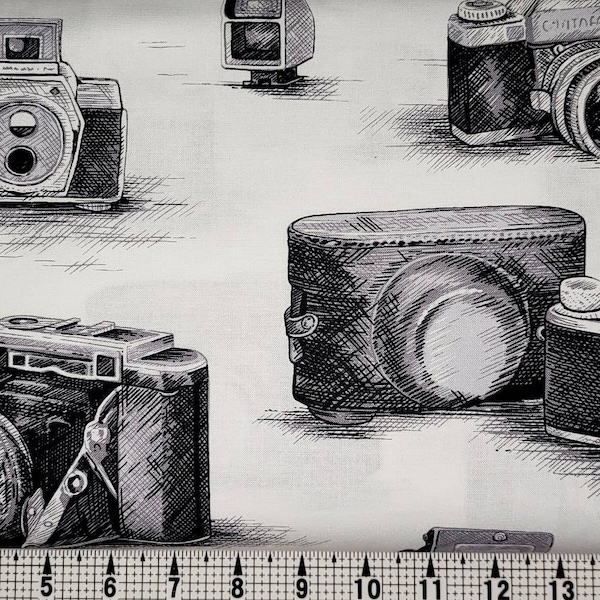 Camera Fabric - Etsy