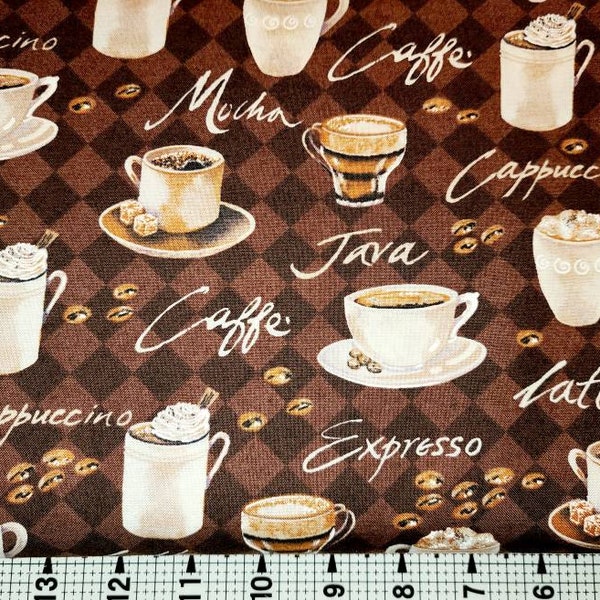 Coffee Fabric - Etsy