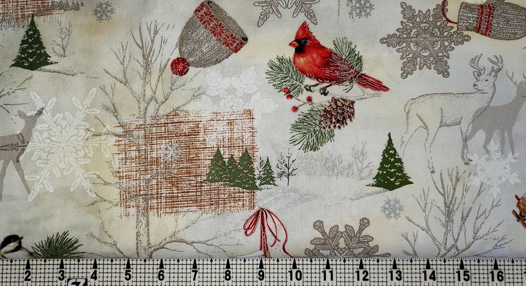 Red Rooster Fabrics Winter Celebration 25195 Fabric by the Yard//piece ...