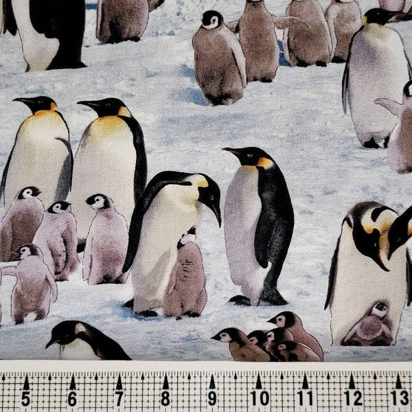Penguin Fabric - Etsy