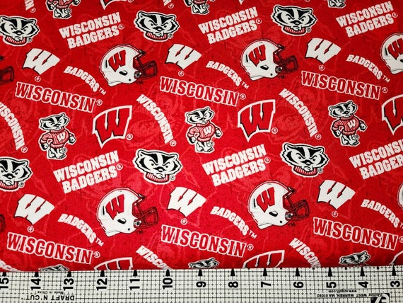 Wisconsin Badgers Fabric by the Yard/piece - Etsy