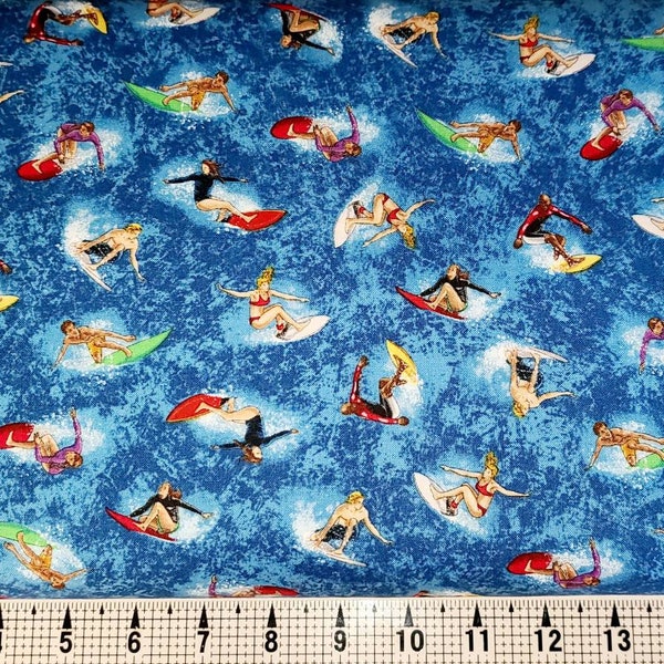 Surfing Fabric - Etsy