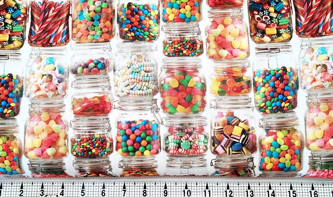 Robert Kaufman Sweet Tooth Candy Jars 22022 Fabric by the Yard//piece ...