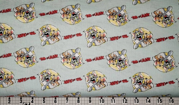 Camelot Fabrics Tom and Jerry Foes Forever Fabric by the - Etsy