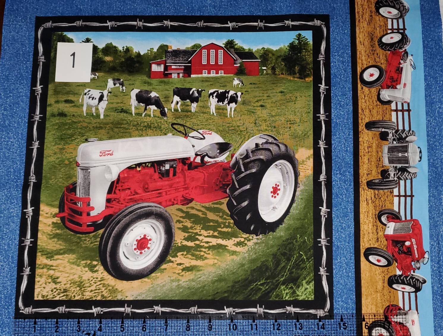 Print Concepts Ford Tractor 9936 15" Pillow Panel - Etsy