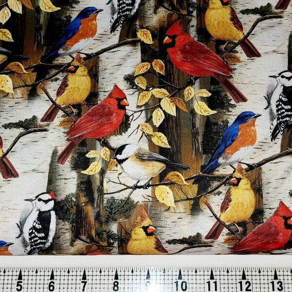 Bird Fabric - Etsy