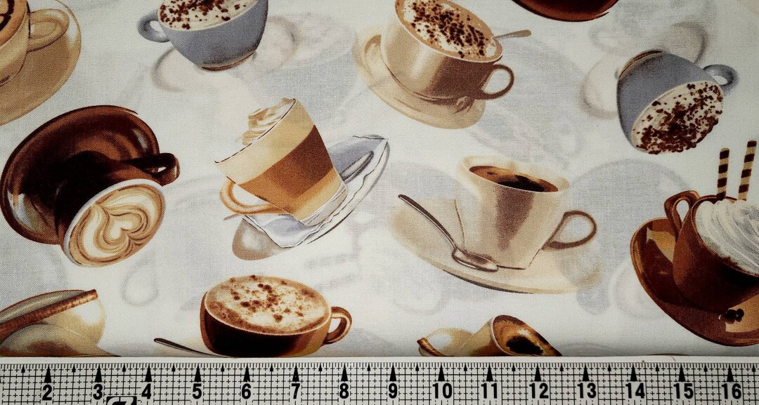 Kanvas Fabrics Cafe Au Lait Coffee 05288 Fabric by the - Etsy