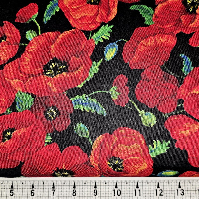 Poppy Fabric - Etsy