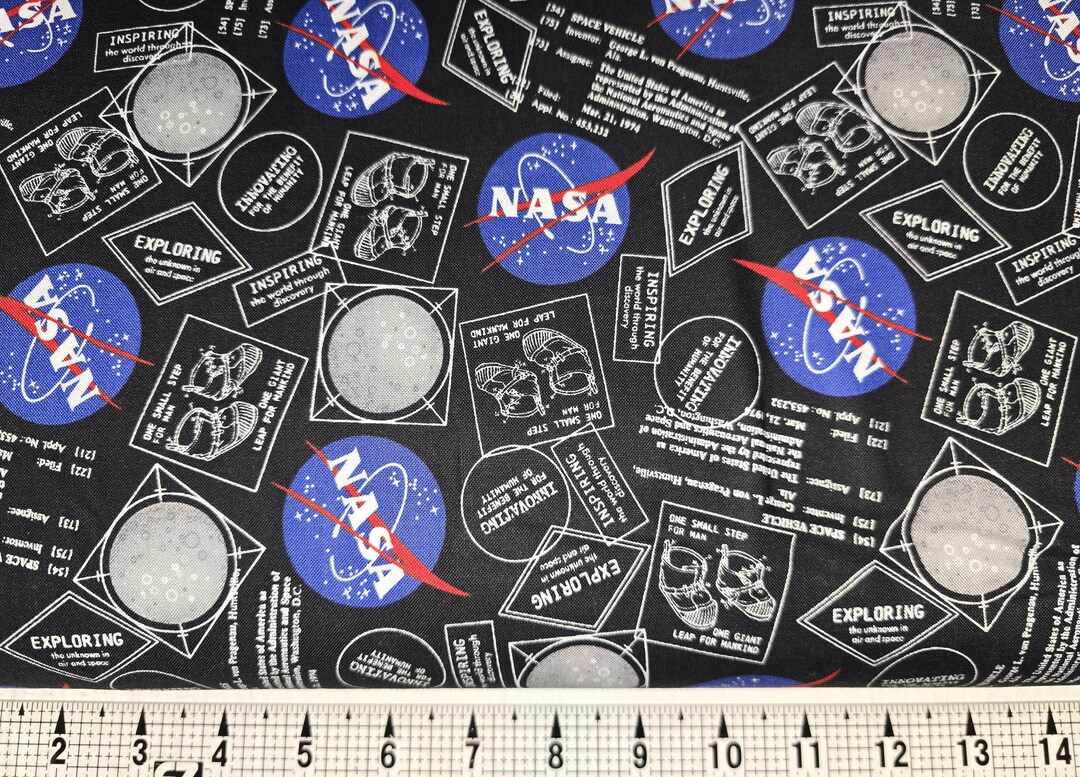 Riley Blake Outer Space NASA C15481 Fabric by the Yard//piece - Etsy