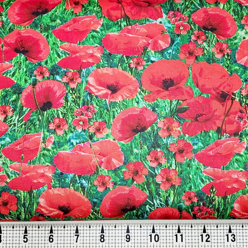 Poppy Fabric - Etsy Canada