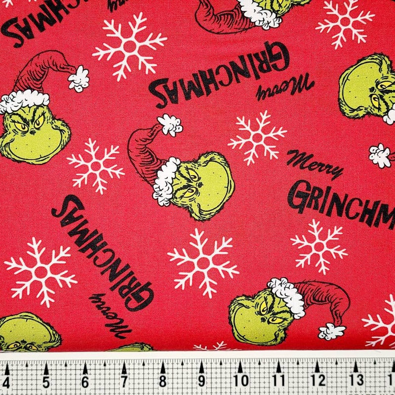Grinch Fabric by the Yard - Etsy