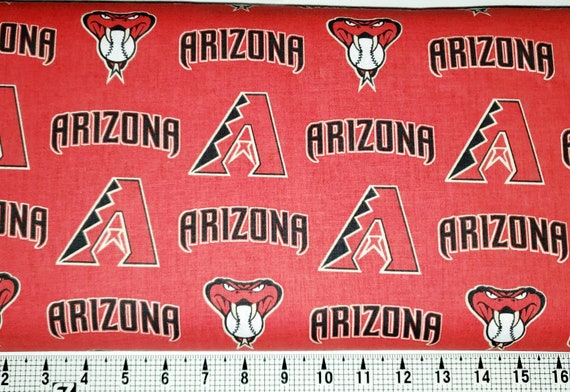 Fabric Traditions Arizona Diamondbacks Fabric by the | Etsy