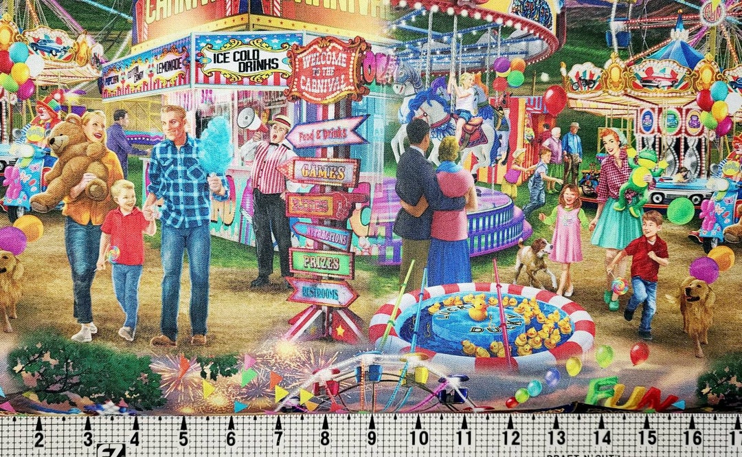 David Textiles Carnival AL-5003-2C Fabric by the Yard//piece - Etsy