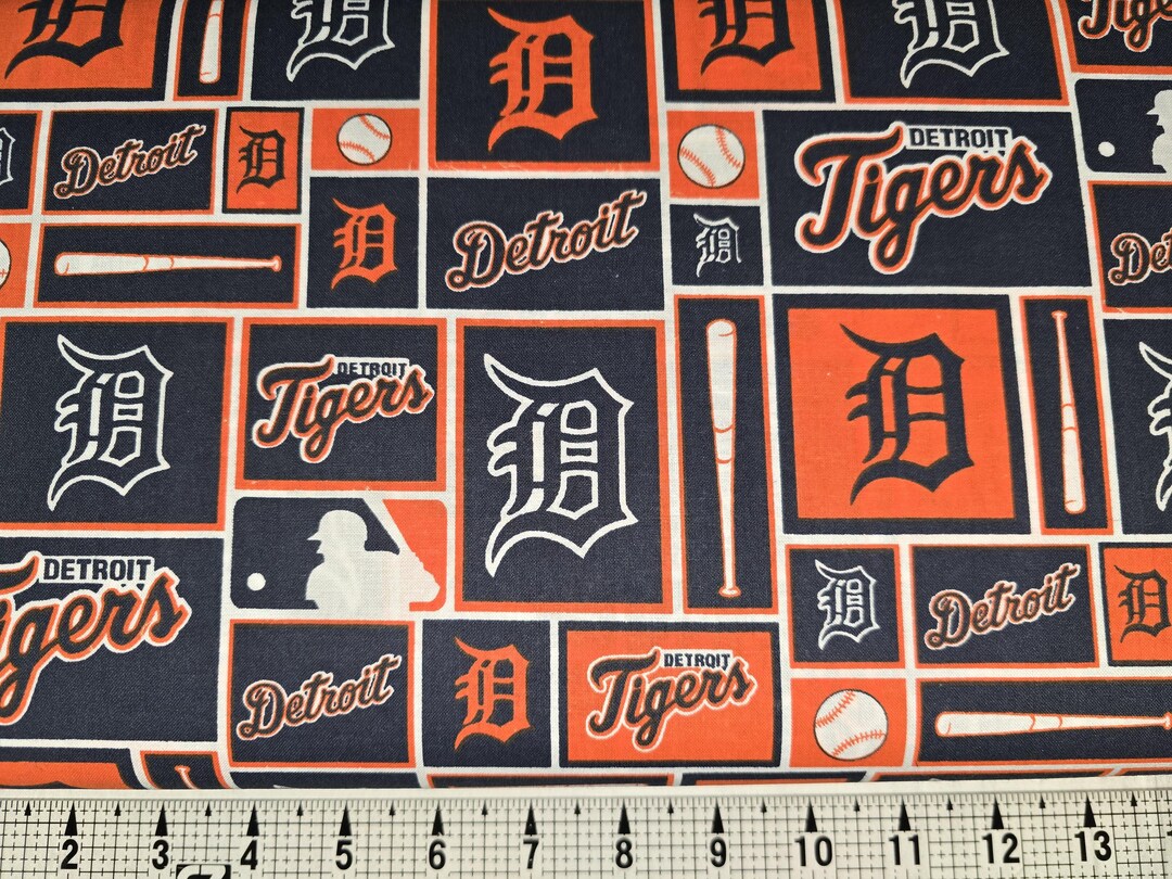 Fabric Traditions Detroit Tigers Fabric by the Yard//piece - Etsy
