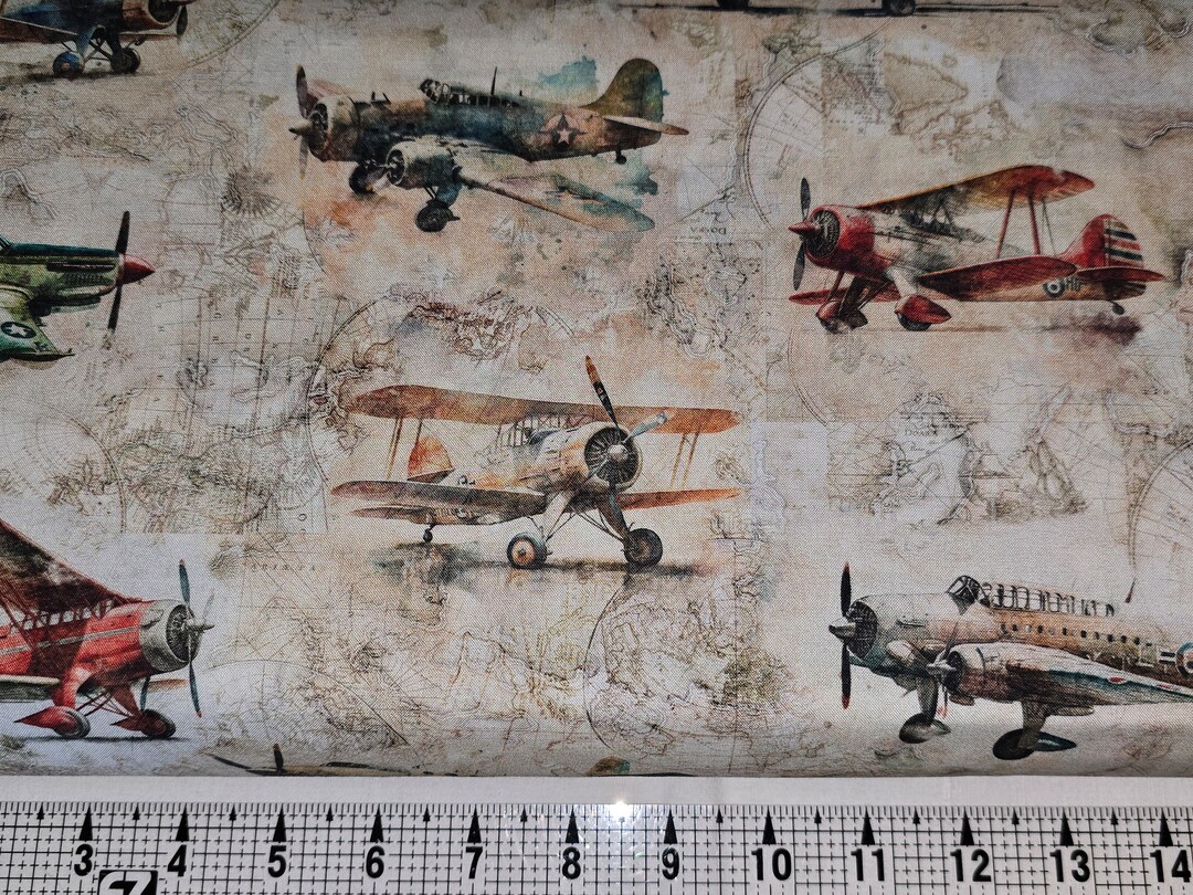 Quilting Treasures Flying High Planes 2600-30049-E Fabric by the Yard ...