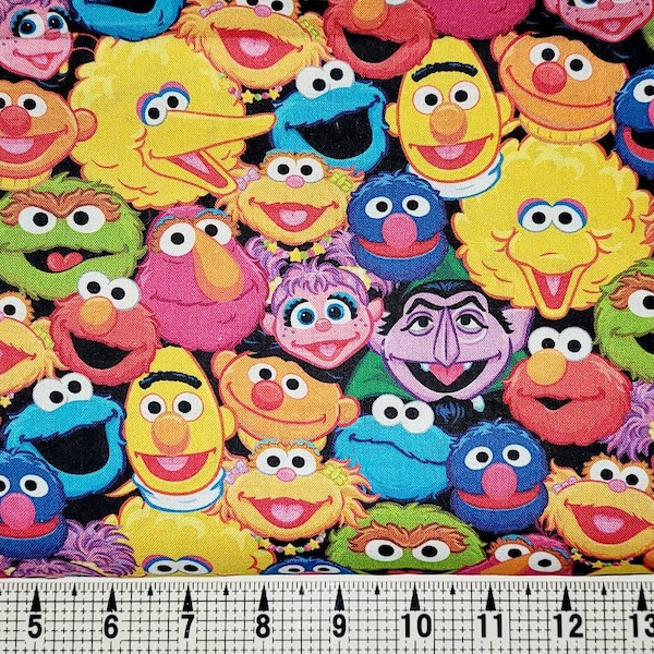 Sesame Street Fabric - Etsy