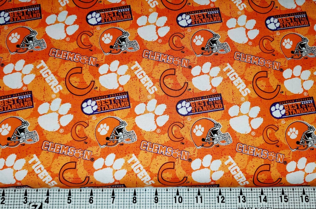 Sykel Enterprises NCAA Clemson Tigers Fabric by the Yard//piece - Etsy