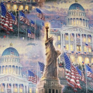 David Textiles Liberty Thomas Kinkade TK-2008-7C Fabric by the Yard ...