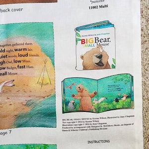 Elizabeth Studios Big Bear Small Mouse Book 11002 Multi Fabric - Etsy
