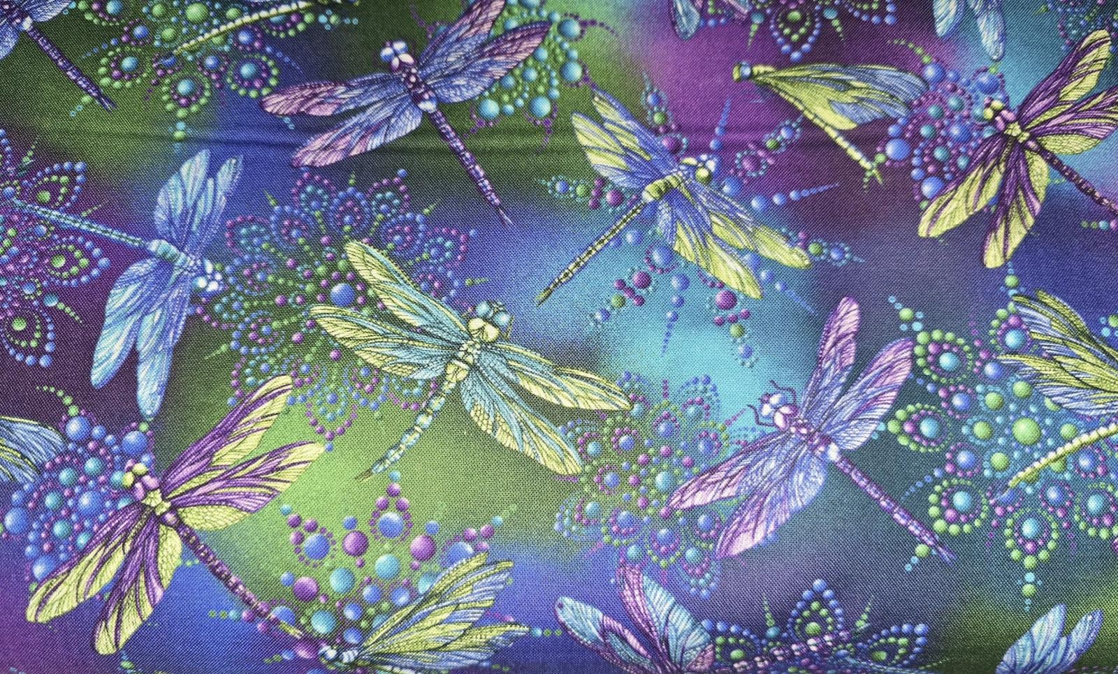 Benartex Fabrics Dragonfly Wings 16401-99 Fabric by the Yard//piece - Etsy