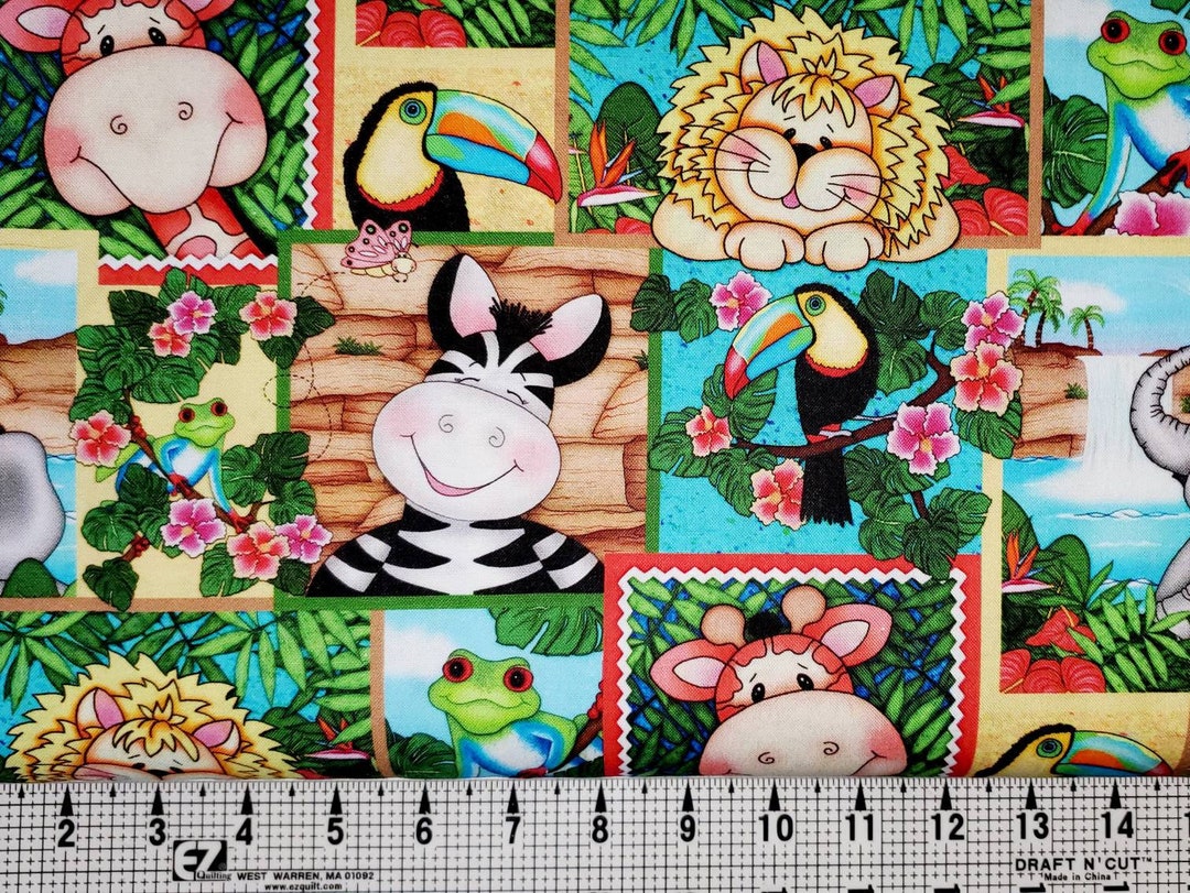 Springs Creative Bazoople Waterfall Patch Fabric by the Yard//piece - Etsy