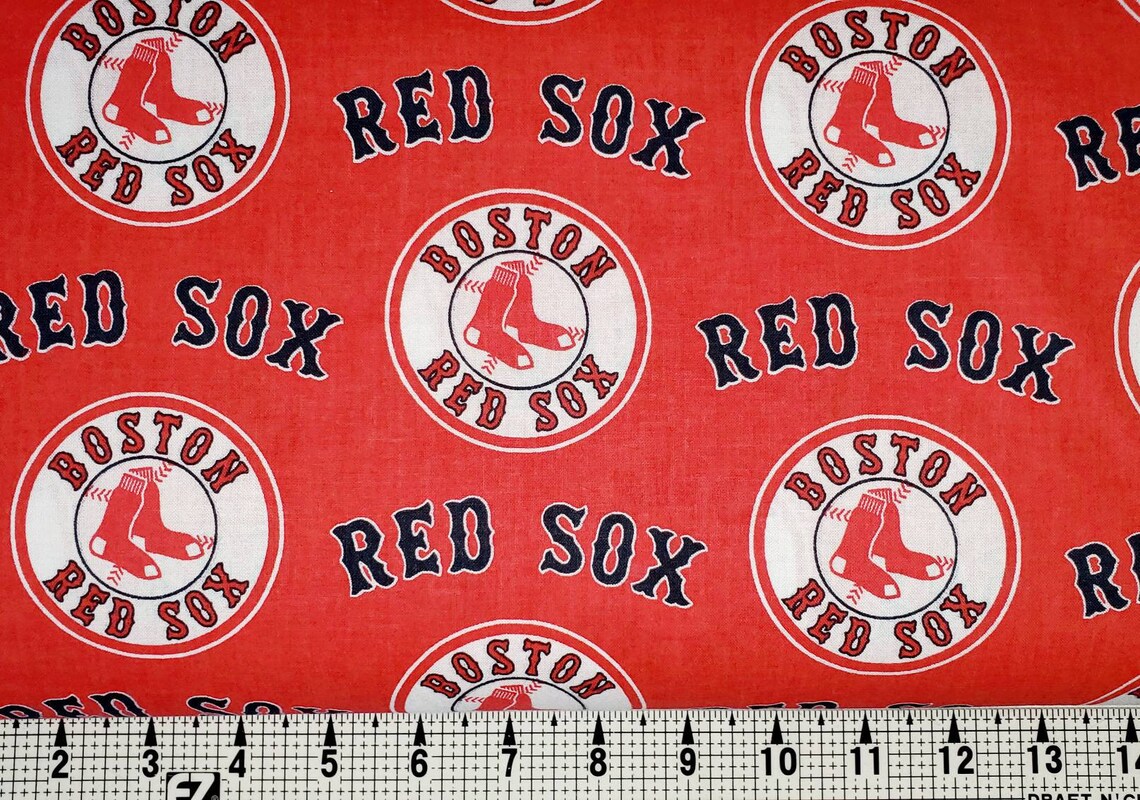 Fabric Traditions Boston Red Sox Fabric by the Yard/piece | Etsy