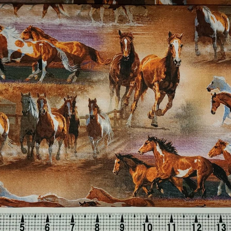 Horse Print Fabric - Etsy Canada