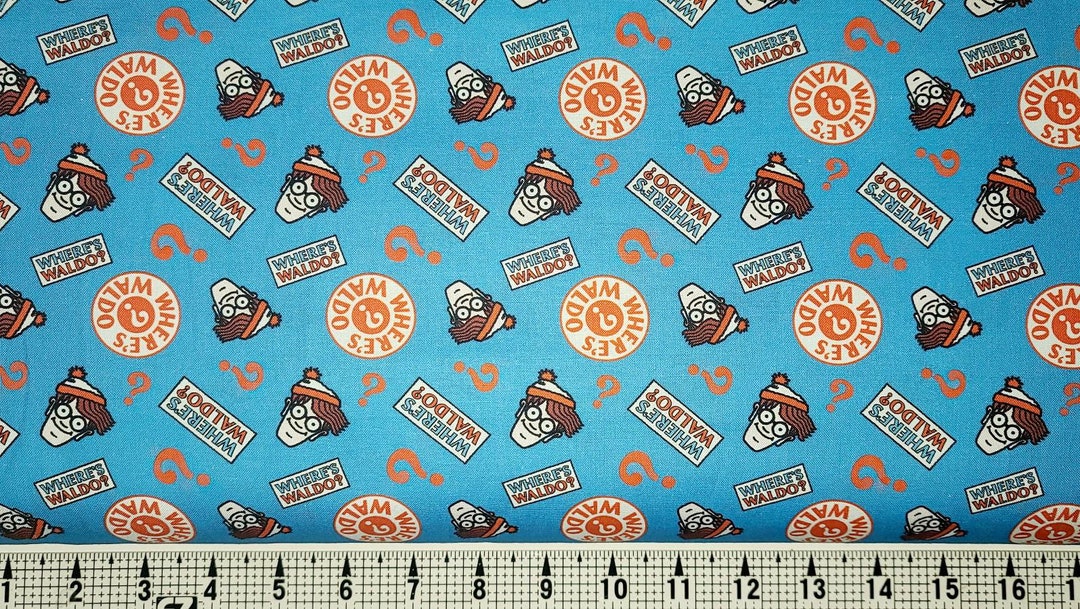 Camelot Fabrics Where's Waldo 96180102 Fabric by the Yard//piece - Etsy