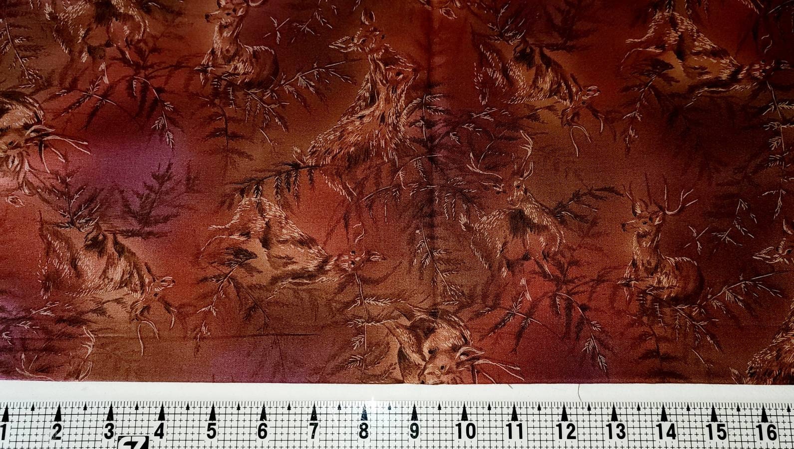 David Textiles Fall Wildlife Deer Fabric by the Yard//piece - Etsy