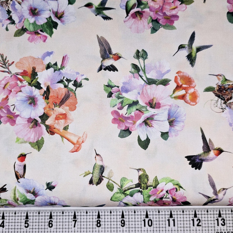 Hummingbird Fabric - Etsy