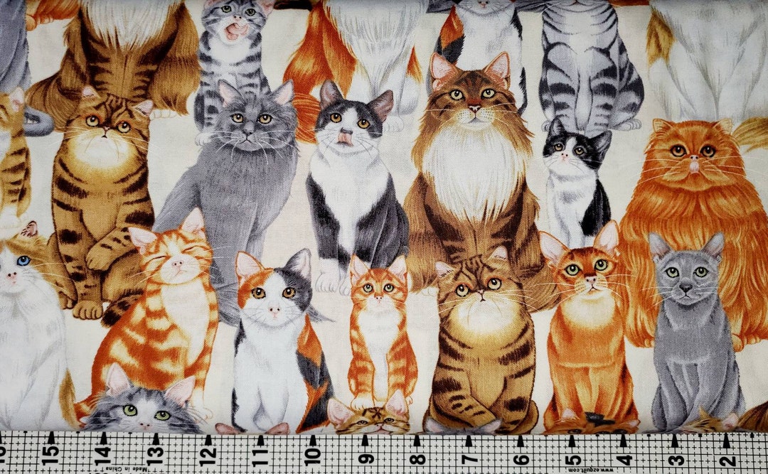 Kanvas Feline Collection 06399 Fabric by the Yard/piece - Etsy