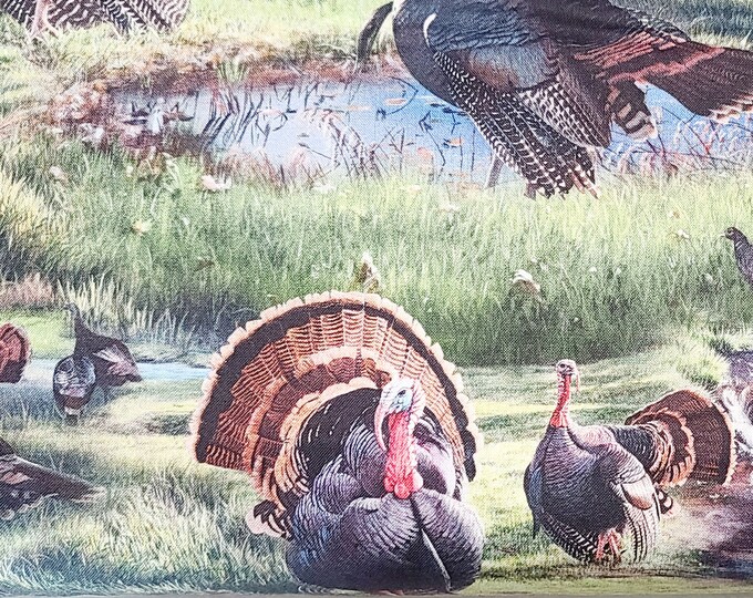 Springs Creative Wild Fancy Turkey CP59989 Fabric by the Yard//piece - Etsy