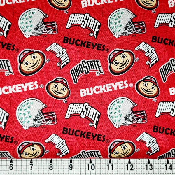 Ohio State Buckeyes Fabric - Etsy