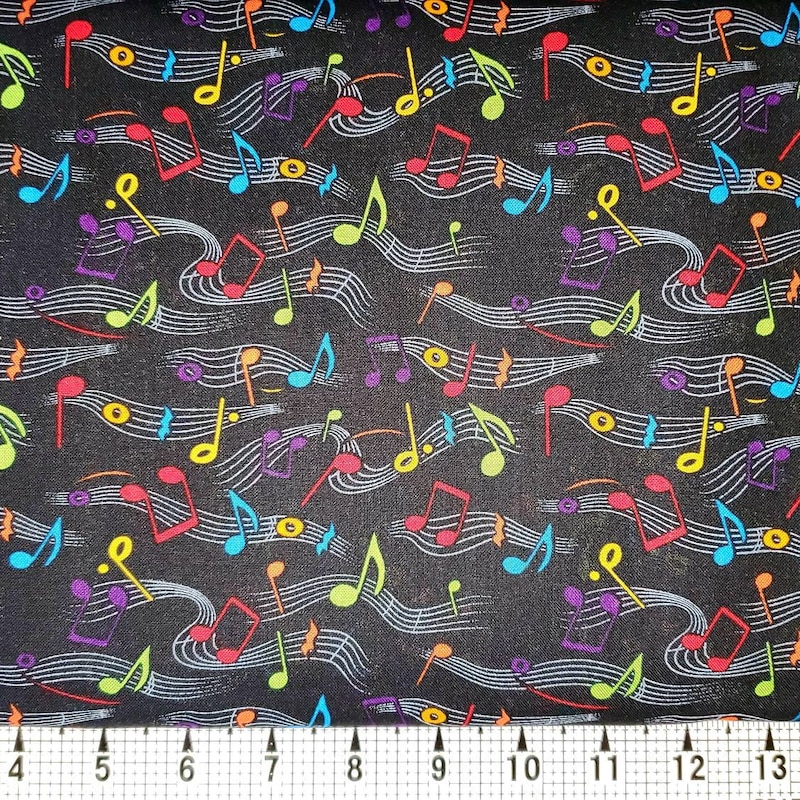 Music Note Fabric - Etsy