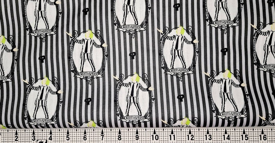 Camelot Fabrics Beetlejuice It's Showtime 23340101 Fabric by the Yard - Etsy