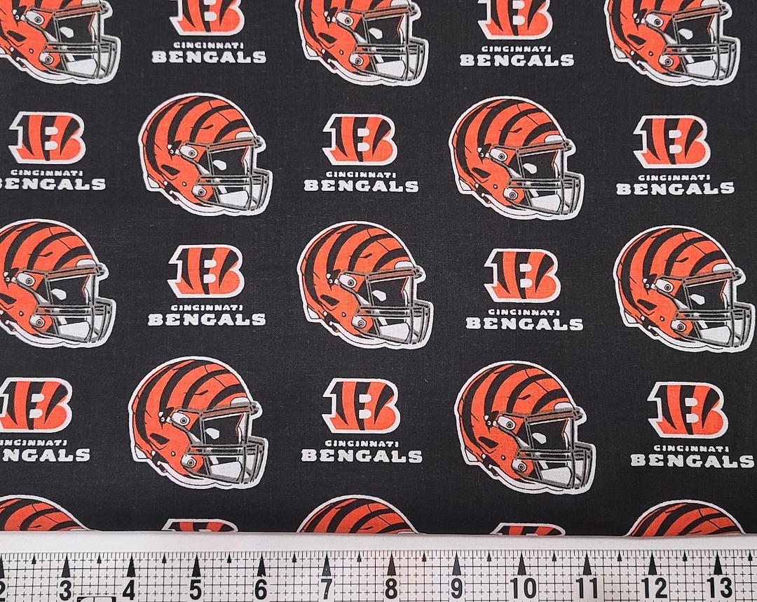Fabric Traditions Cincinnati Bengals Fabric by the Yard//piece - Etsy