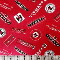 RARE Case IH Fabric Panel 43"x36", Garage Case IH Fabric, Red Tractor ...