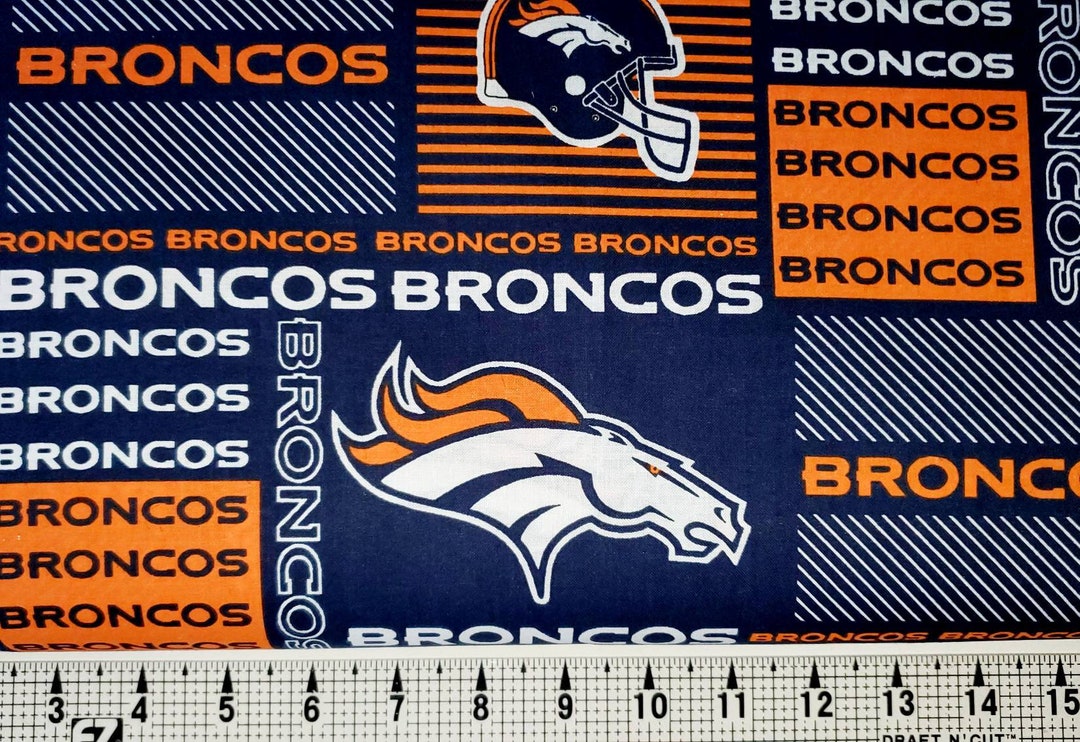 Fabric Traditions Denver Broncos Fabric by the Yard//piece - Etsy
