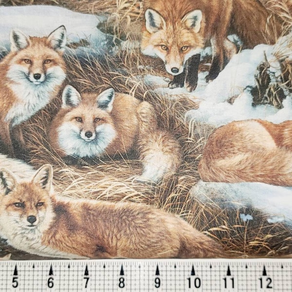Fox Fabric - Etsy