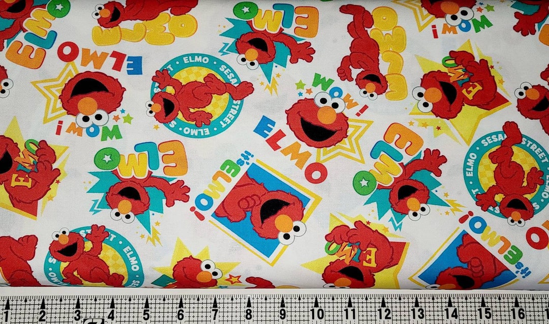 Quilting Treasures Sesame Street Elmo 1649-27542-Z Fabric by the Yard ...