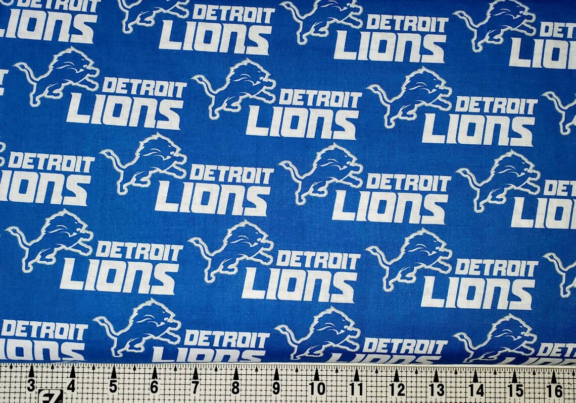Fabric Traditions Detroit Lions Fabric by the Yard/piece - Etsy