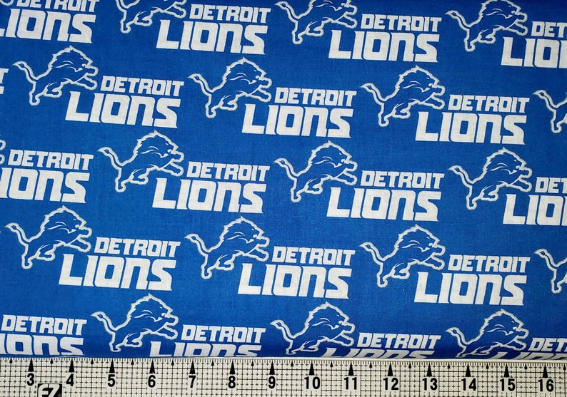 Fabric Traditions Detroit Lions Fabric by the Yard/piece - Etsy