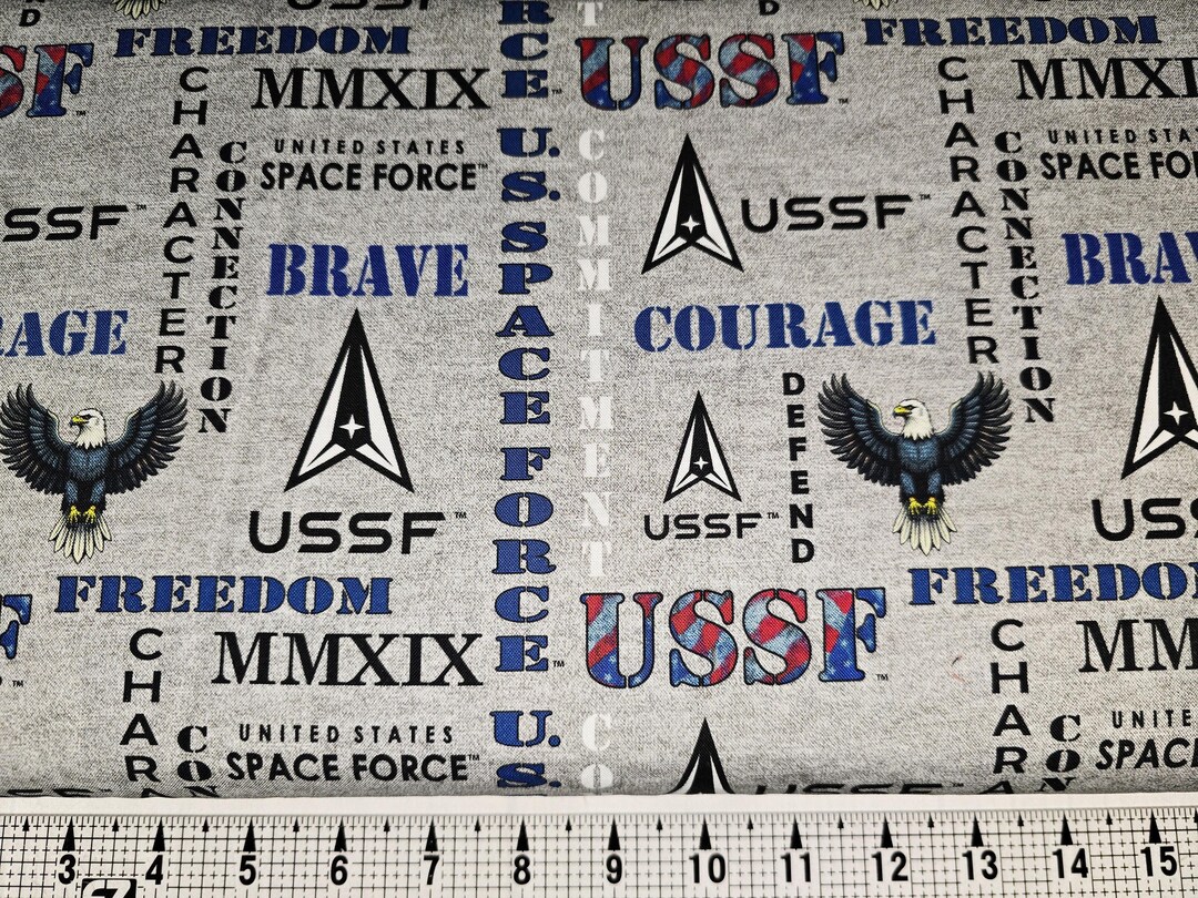 Sykel Enterprises Space Force 1181-USSF Fabric by the Yard//piece ...