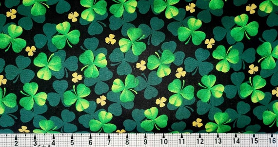 Fabric Traditions Shades of Clover W/glitter Fabric by the - Etsy