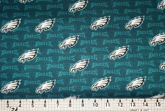 Fabric Traditions Philadelphia Eagles Fabric by the Yard | Etsy