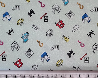 Camelot Fabrics Monopoly Property Card Toss 95070325-01 Fabric by the ...