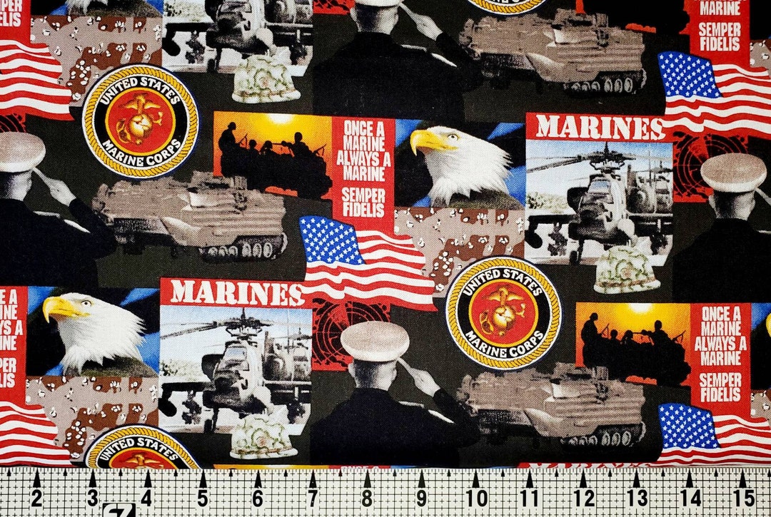 Sykel Enterprises Marines Fabric by the Yard//piece - Etsy