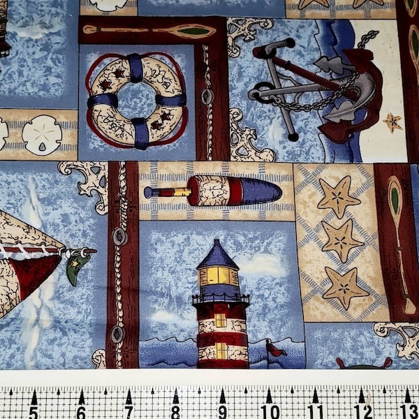 Seashore Fabric - Etsy