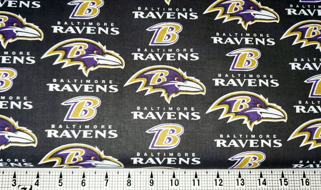 Fabric Traditions Baltimore Ravens Fabric by the Yard//piece - Etsy